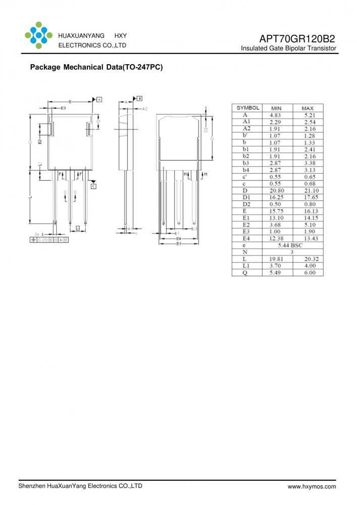 APT70GR120B2-HXY datasheet page 6