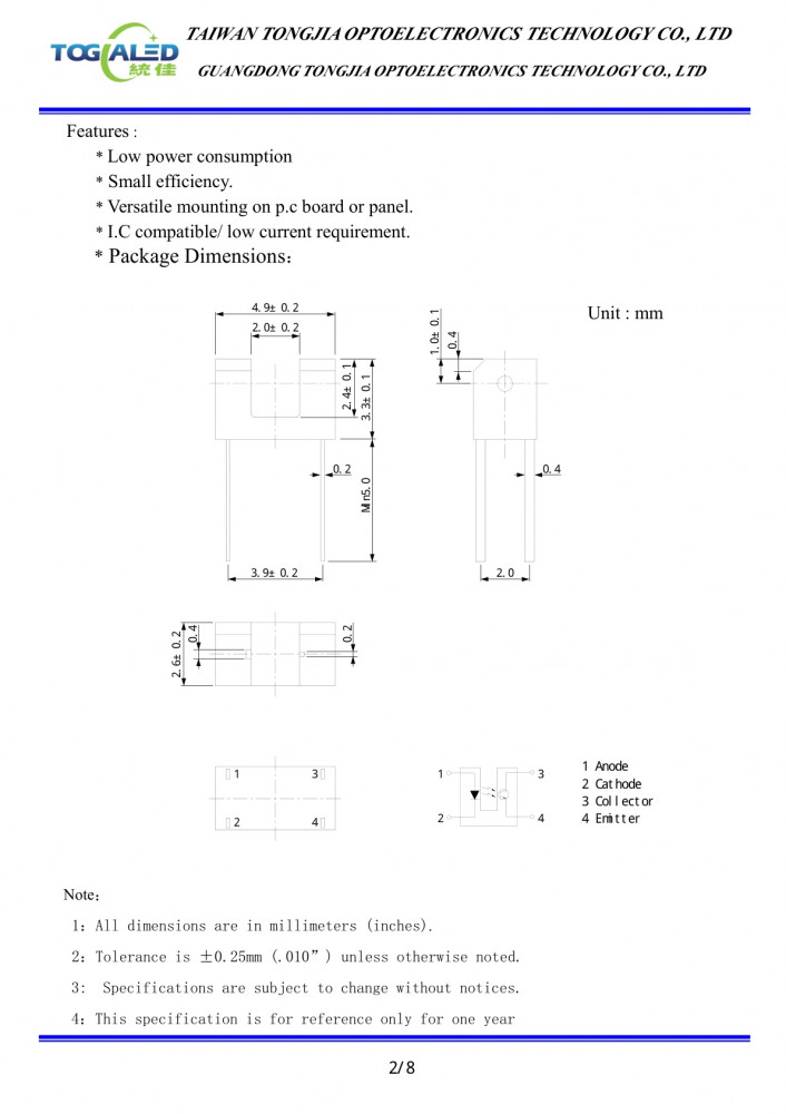 TJ-IEL533FOI4FLC94FR-A5 datasheet page 2
