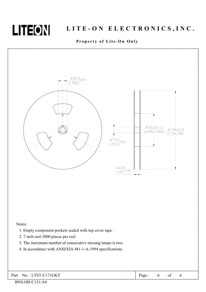 LTST-C171GKT datasheet page 6