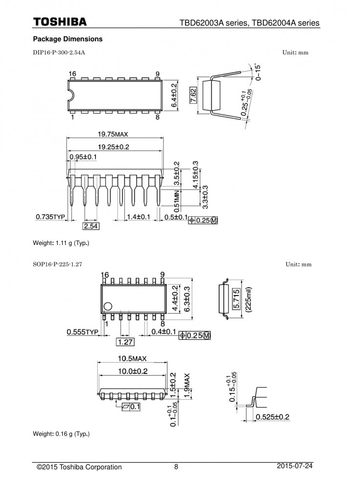 TBD62003A series datasheet page 8