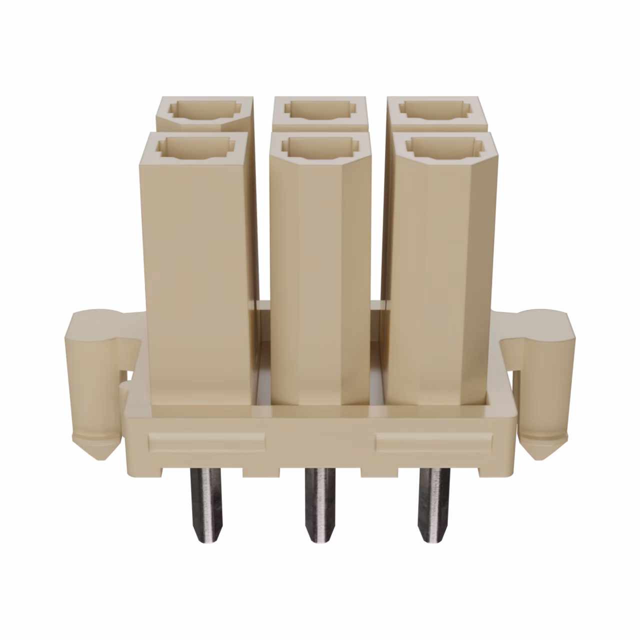 Mini-Fit BMI Receptacle Header, 4.20mm Pitch, Dual Row, Vertical, with Snap-In Plastic Pegs, Brass Terminal, Matte Tin (Sn) Plating, Nylon UL 94V-2, Glow-Wire Capable, 6 Circuits for sale