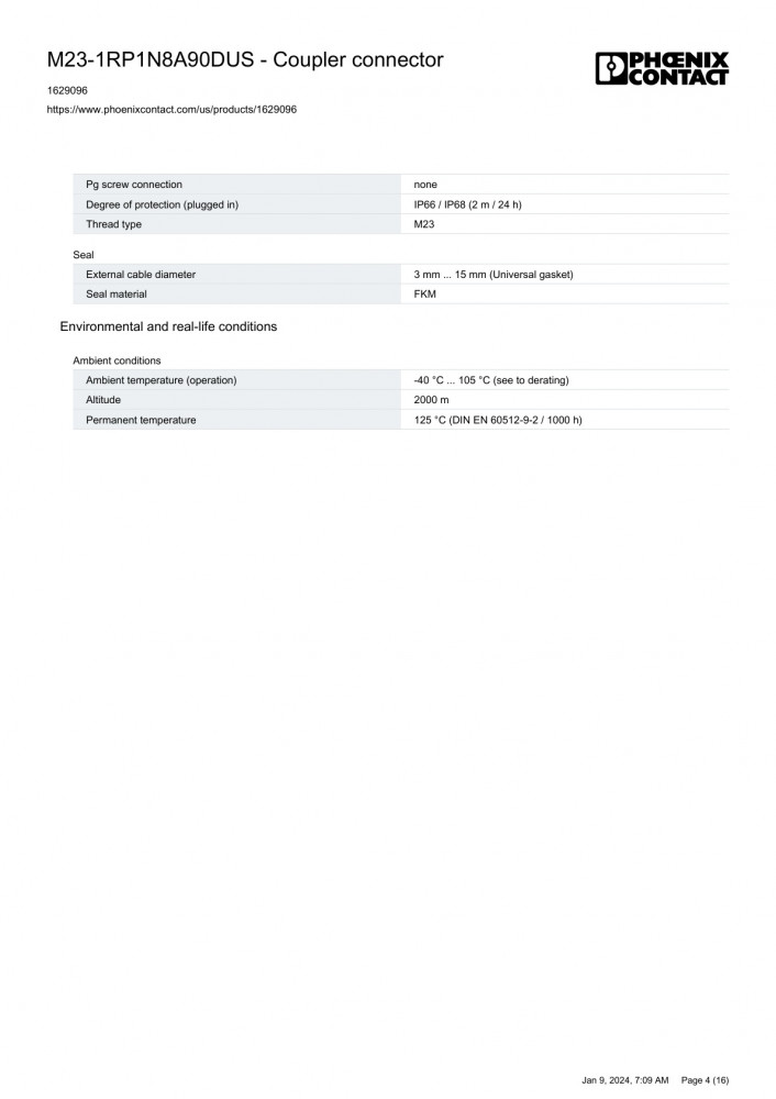 Phoenix Contact 1629096 technical document page 4