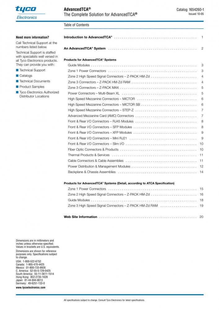TE Connectivity ATCA reference page 2
