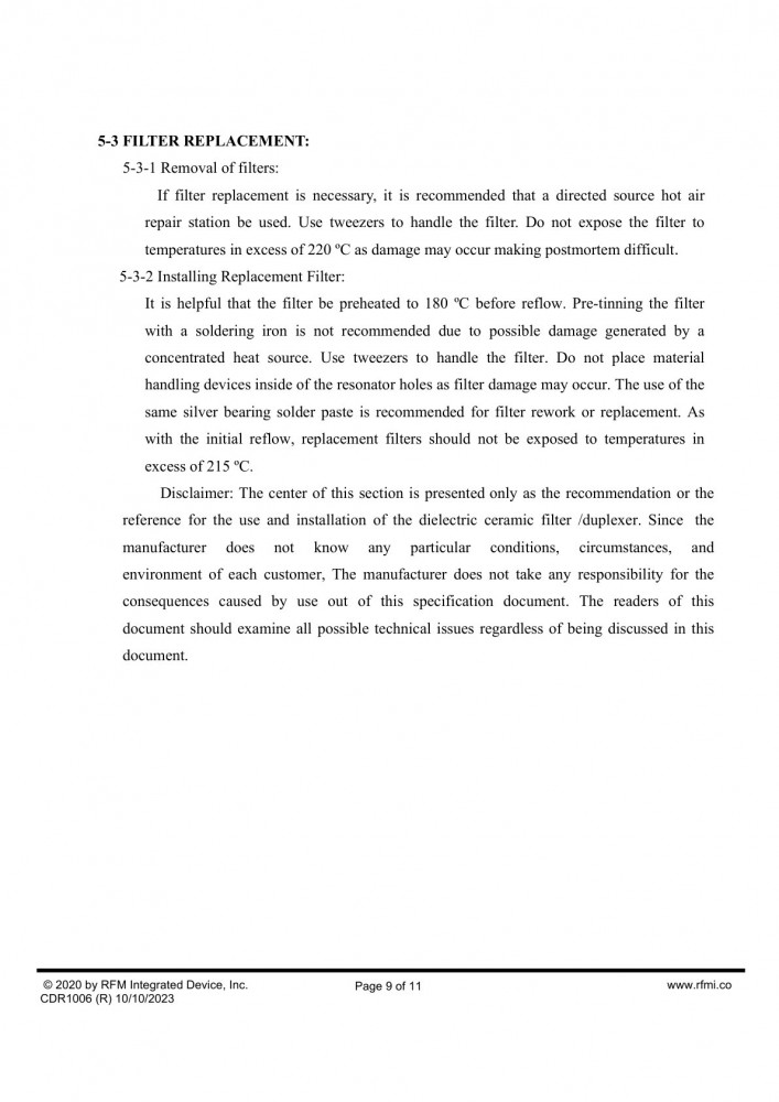CDR1006 technical document page 9