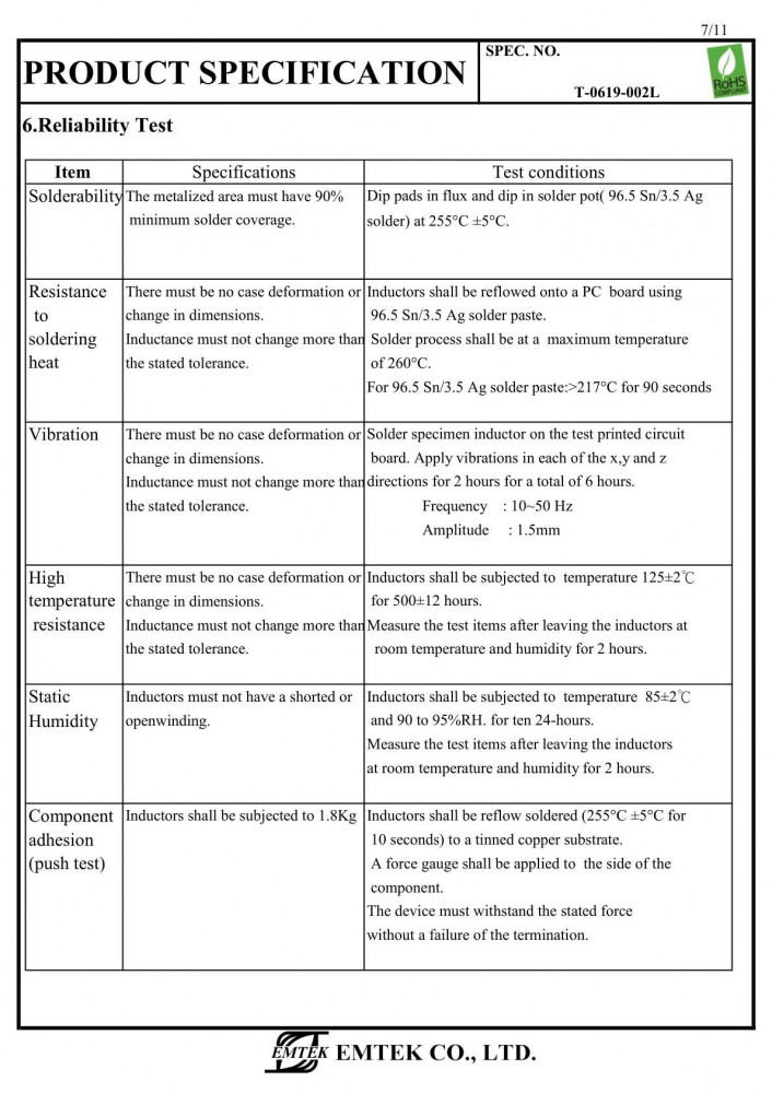 EMTEK HSC1008 specification page 8