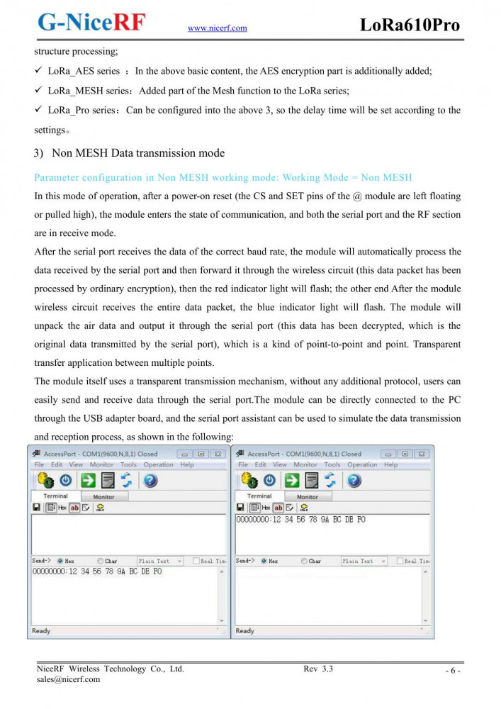 lora610PRO-915MHz datasheet page 6