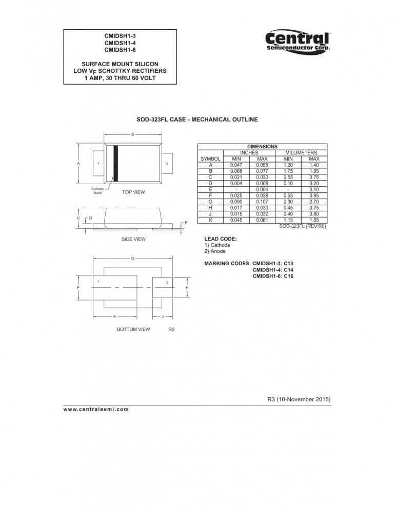 CMIDSH1-3 datasheet page 2