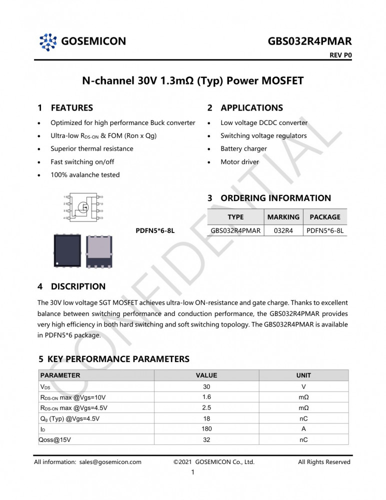 GBS032R4PMAR datasheet page 1