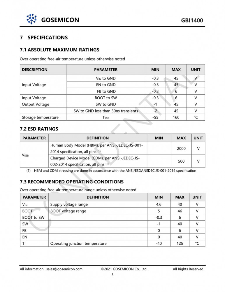 GBI1400TKBR technical document page 3