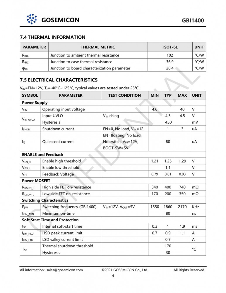 GBI1400TKBR technical document page 4
