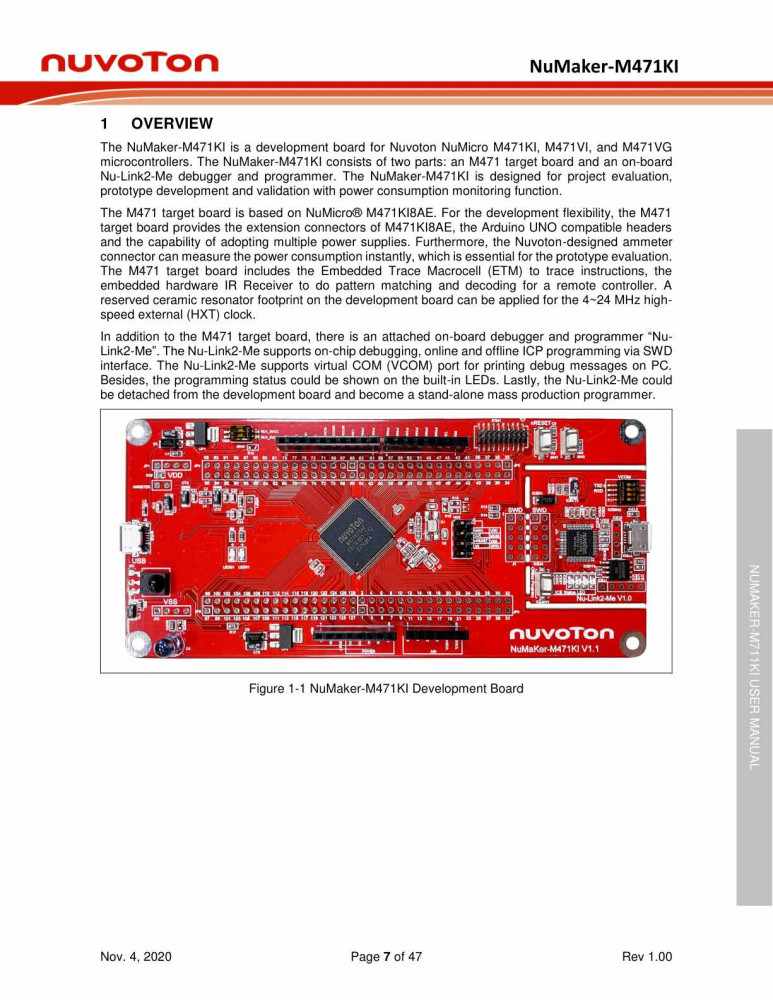 NuMaker-M471KI manual page 7