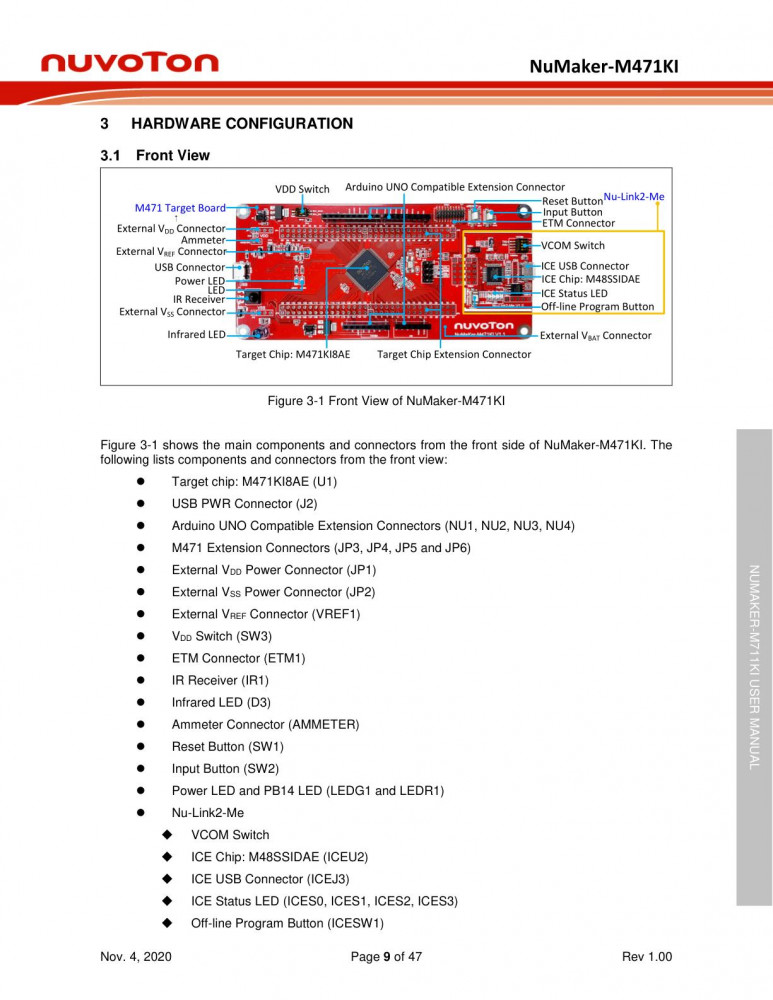 NuMaker-M471KI manual page 9