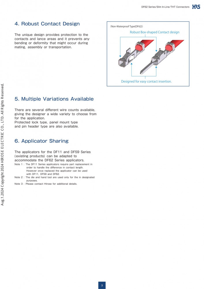 HRS DF62 datasheet page 3