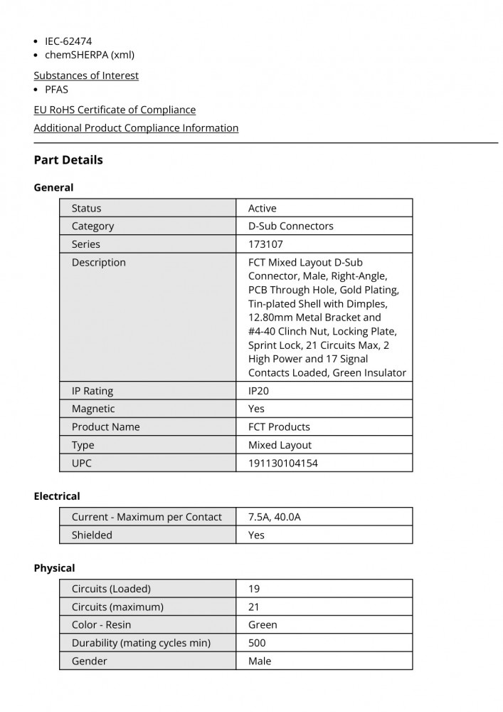 MOLEX 1731070938 technical drawing page 2