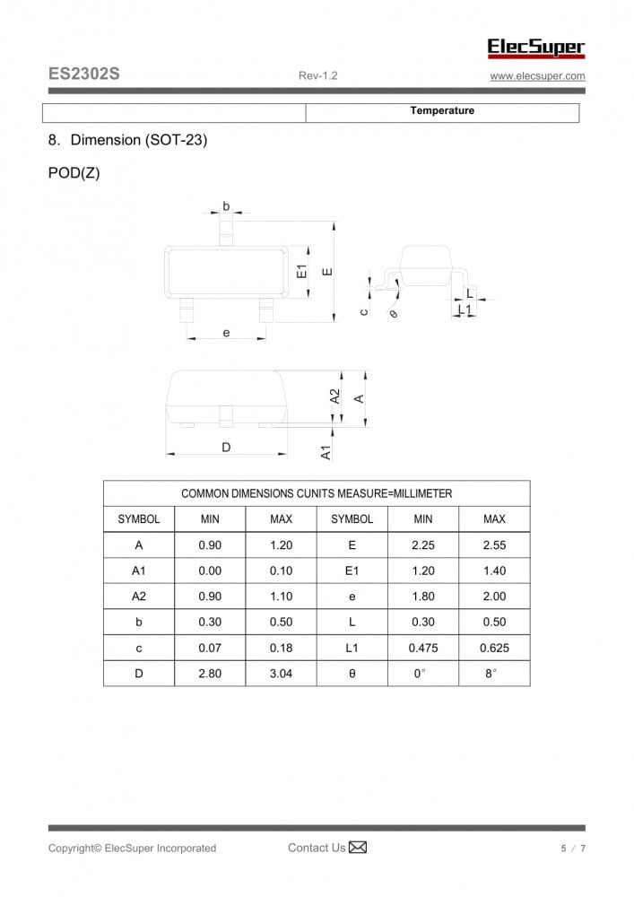ES2302S datasheet page 5