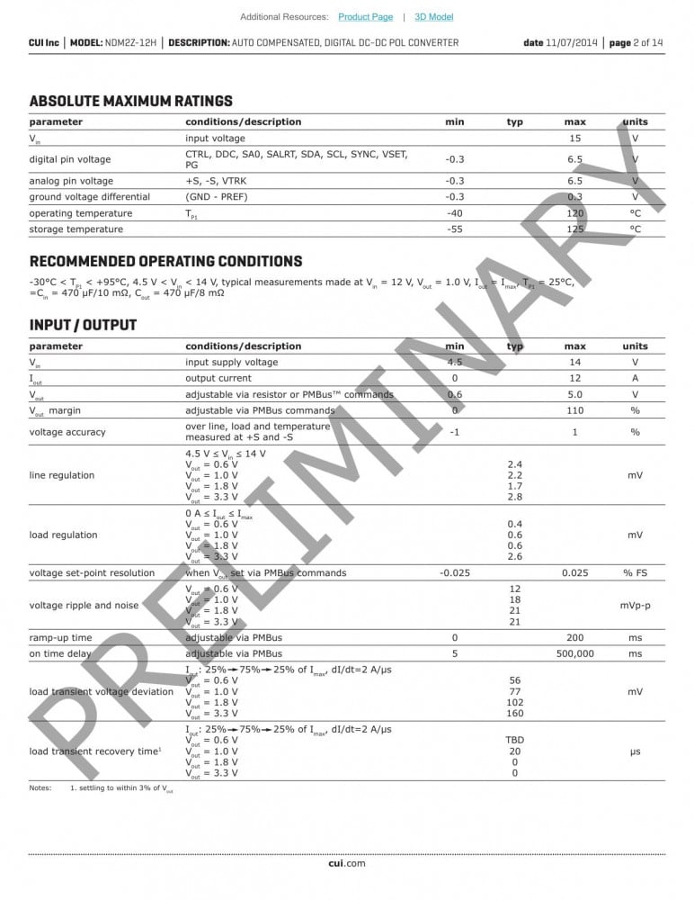 NDM2Z-12HT-P-001 datasheet page 2