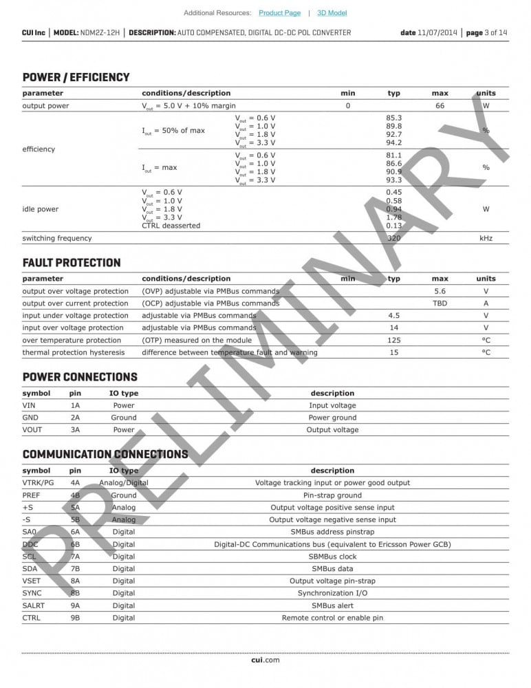 NDM2Z-12HT-P-001 datasheet page 3