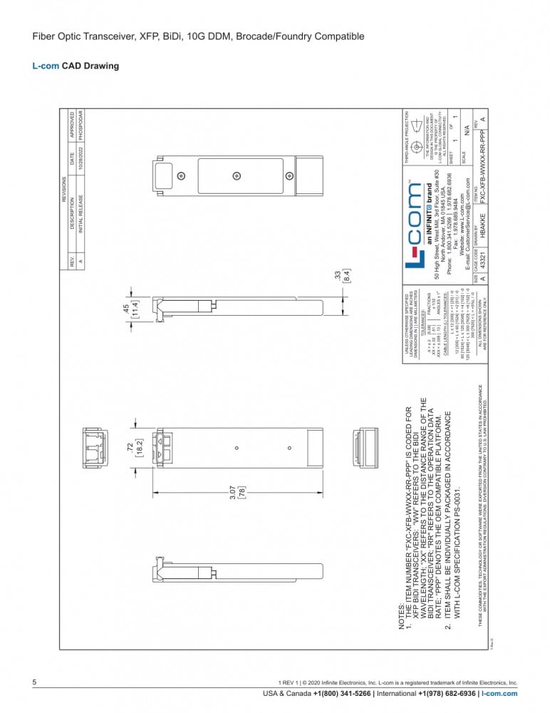 FXC-XFB-3210-10-BFO datasheet page 5