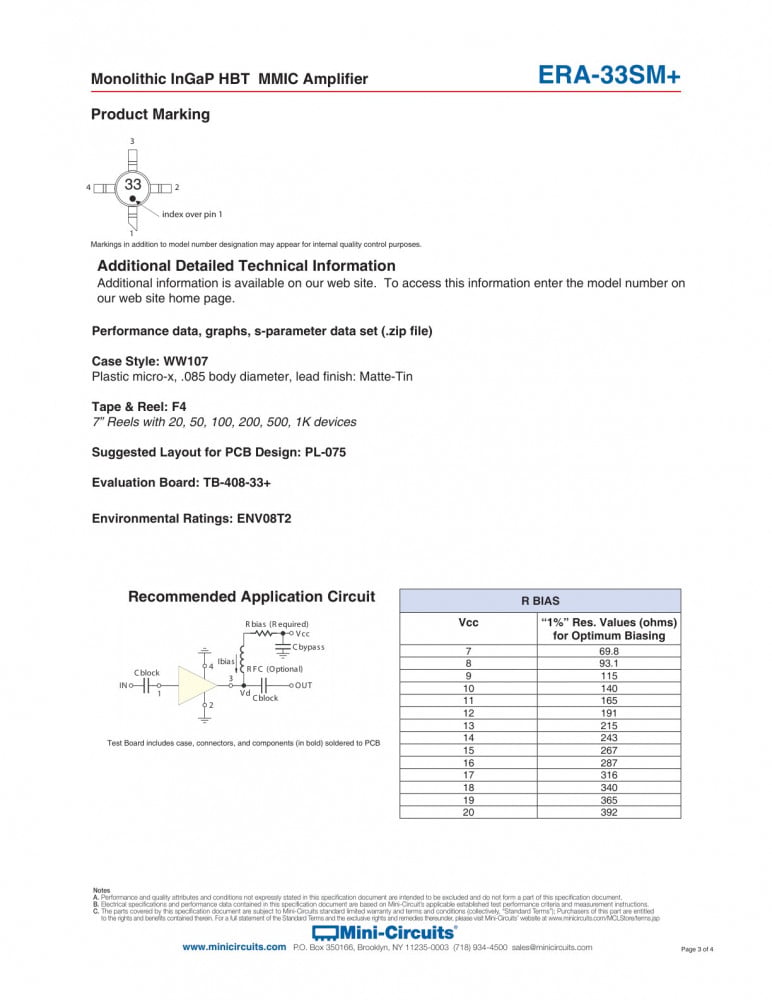 ERA-33SM+ datasheet page 3