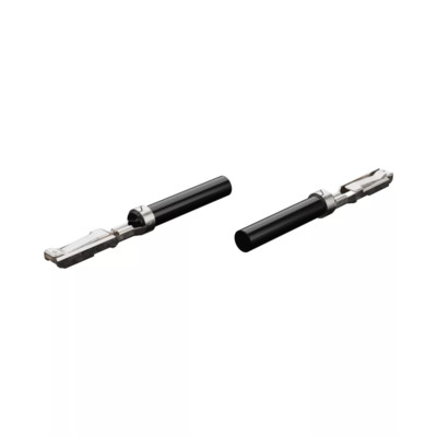 Pre-Crimped Lead Mizu-P25 Female-to-Mizu-P25 Female, Tin (Sn) Plating, 450.00mm Length, 20 AWG, Black for sale