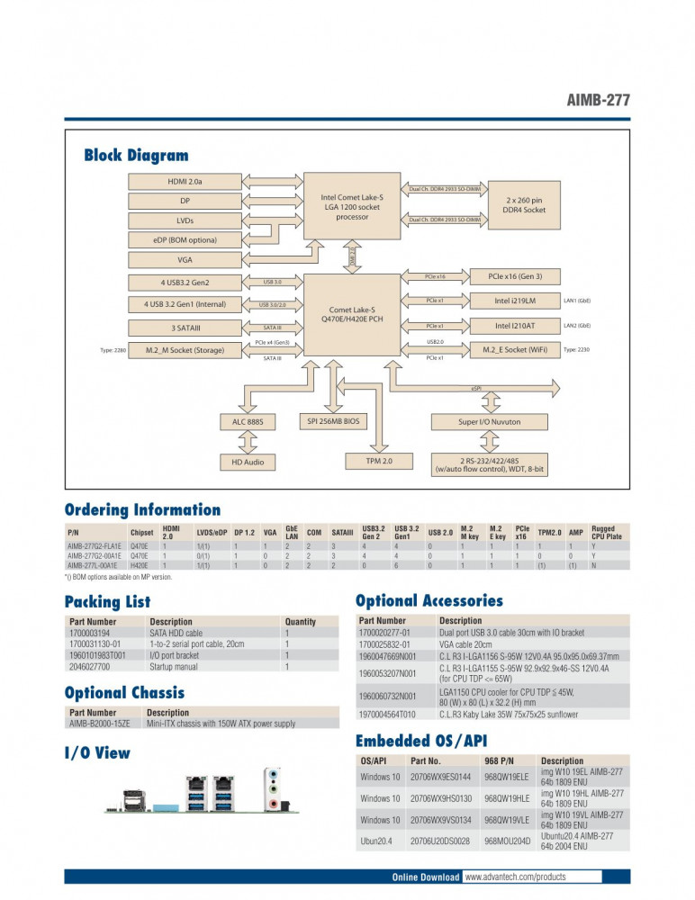 AIMB-277 technical document page 2