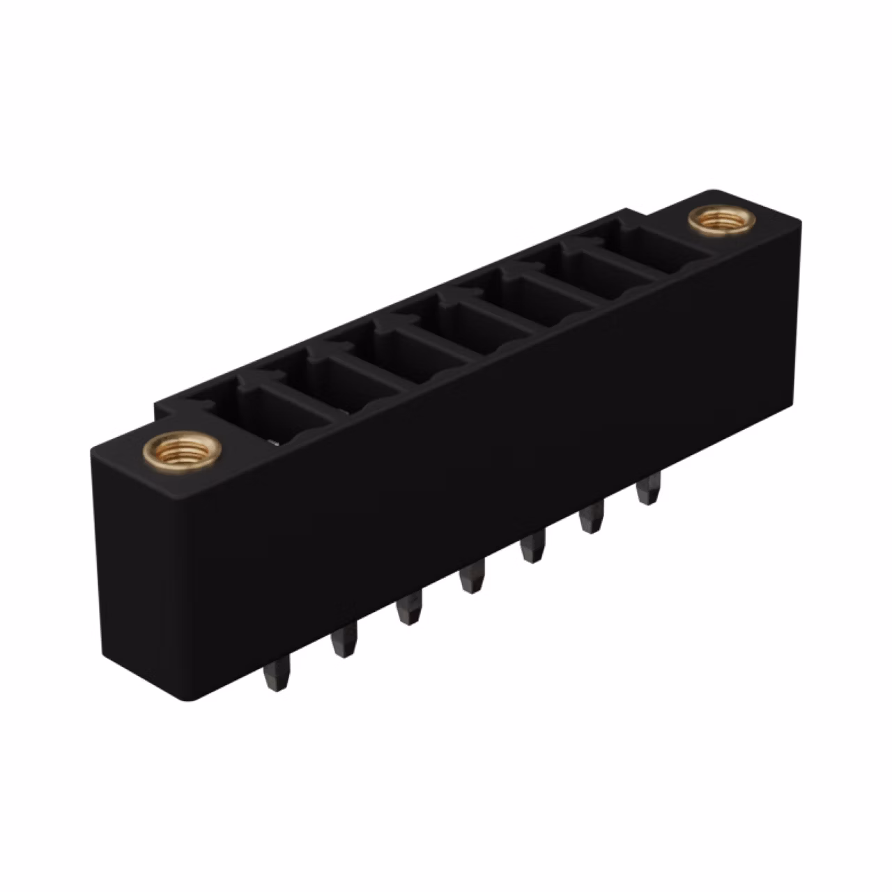 3.81mm Pitch Eurostyle Vertical PCB Header, with Threaded Retention Inserts, 7 Circuits for sale