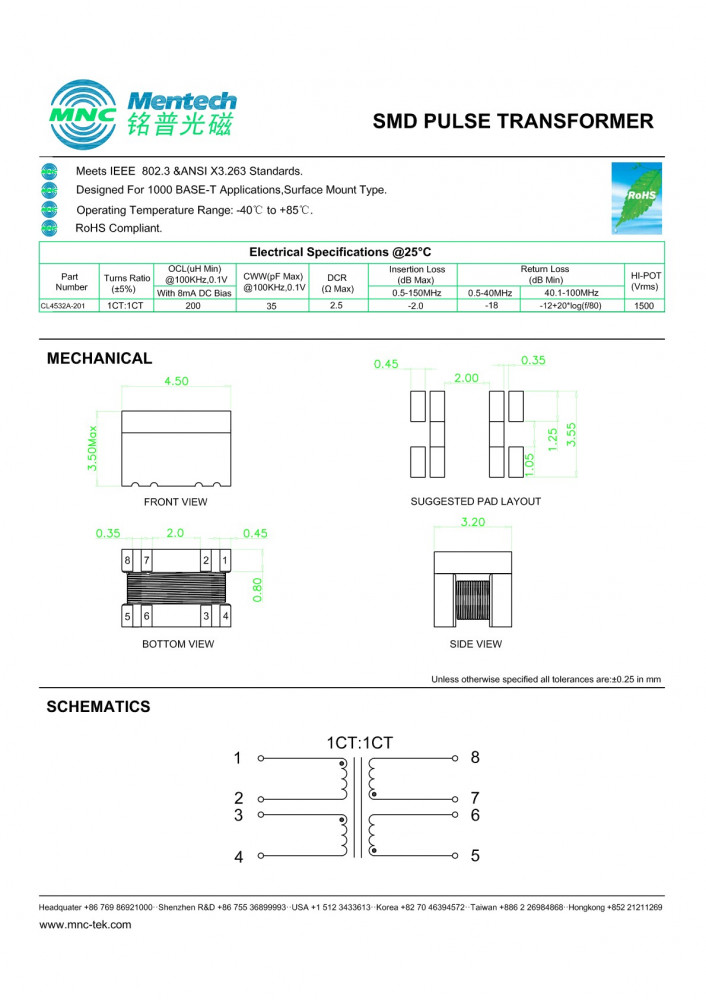 CL4532A-201 datasheet page