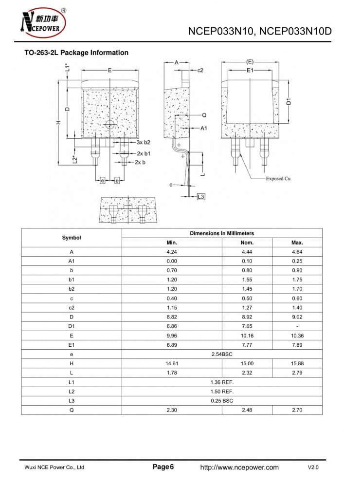NCEP033N10D datasheet page 6