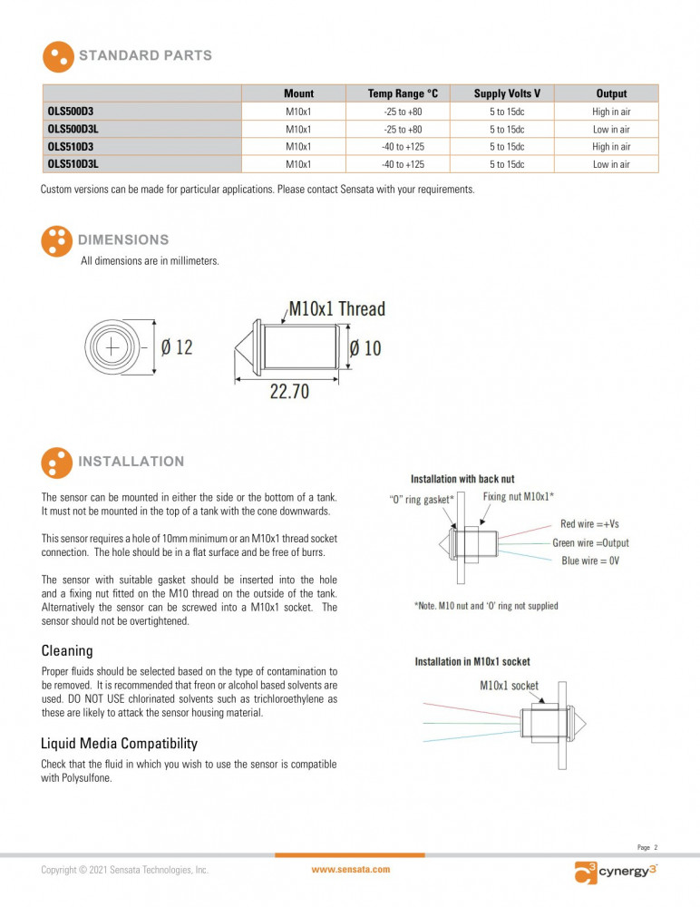 OLS510D3L datasheet page 2