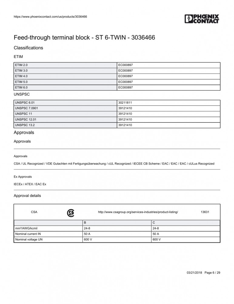 ST 6-TWIN 3036466 technical document page 6