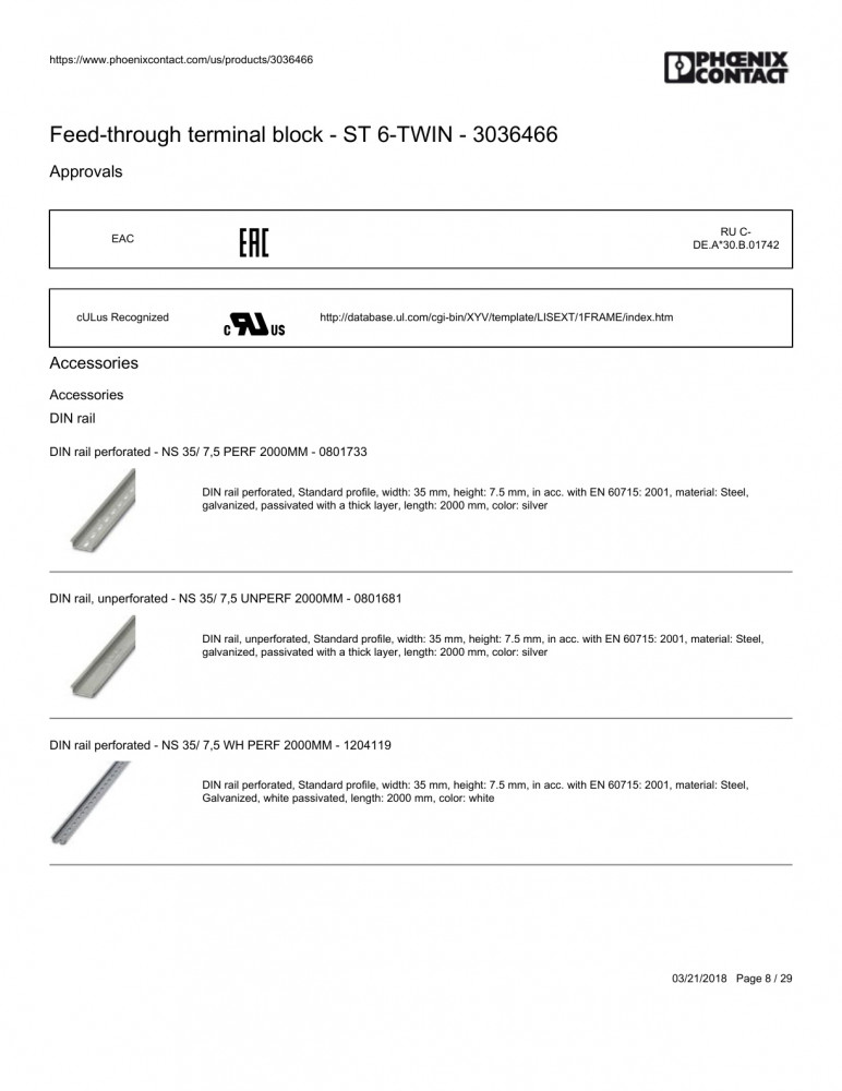 ST 6-TWIN 3036466 technical document page 8
