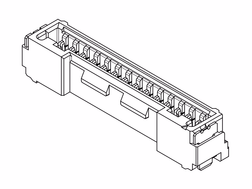1.25mm Pitch, Micro-Lock Plus PCB Header, Single Row, Vertical, Surface Mount, 0.38µm Gold Plating, with Pick-and-Place Tape, Positive Lock, 13 Circuits, Low-Halogen, Black