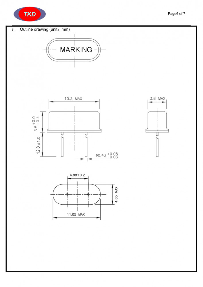 TKD 49S-16M-20PF-10PPM specification page 4