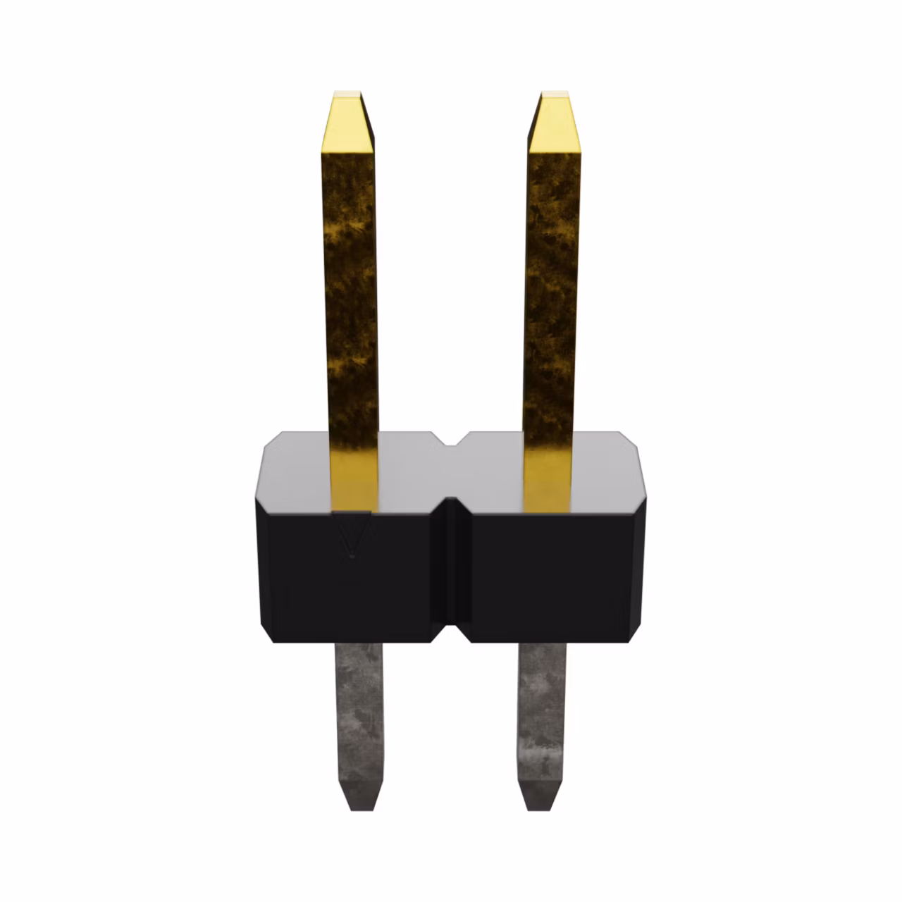 2.00mm Pitch Milli-Grid Header, Vertical, Through Hole, Breakaway, 2 Circuits, 0.38µm Gold (Au) Plating, Mating Pin Length 4.00mm, Tail Length 2.70mm, Lead-Free for sale