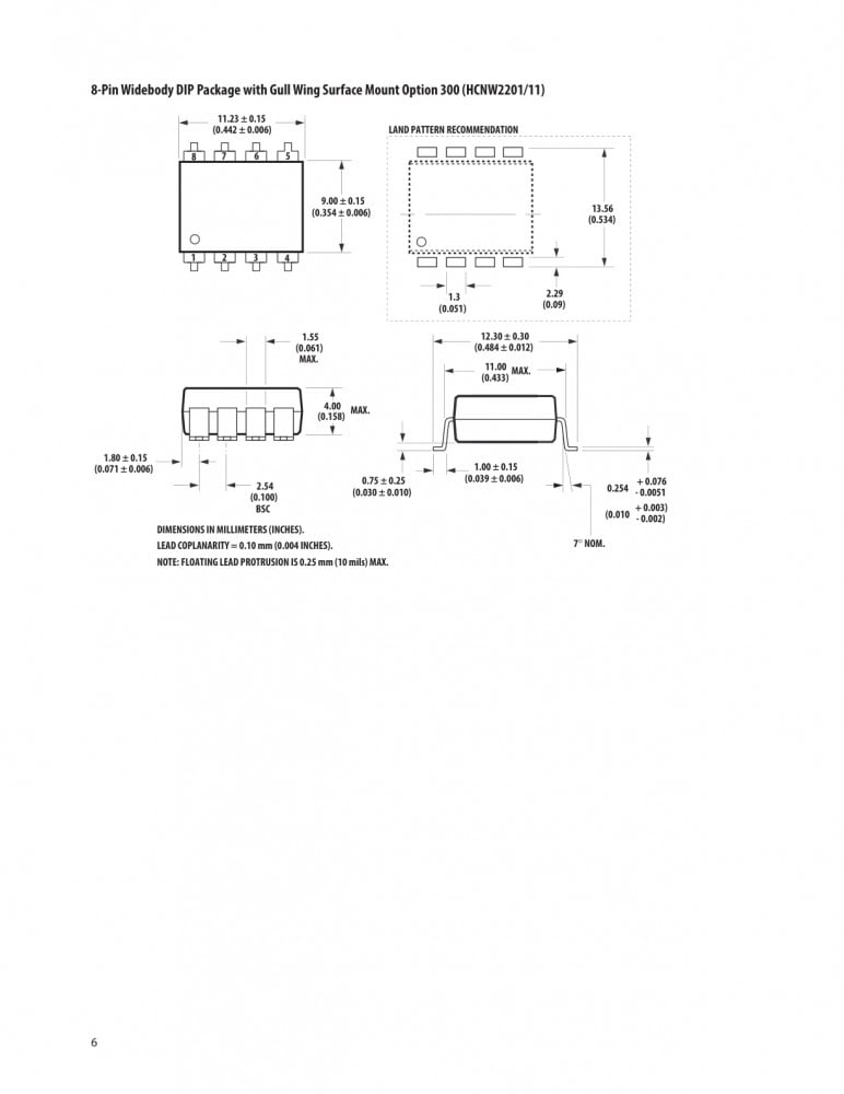 HCPL-0201-500E datasheet page 6