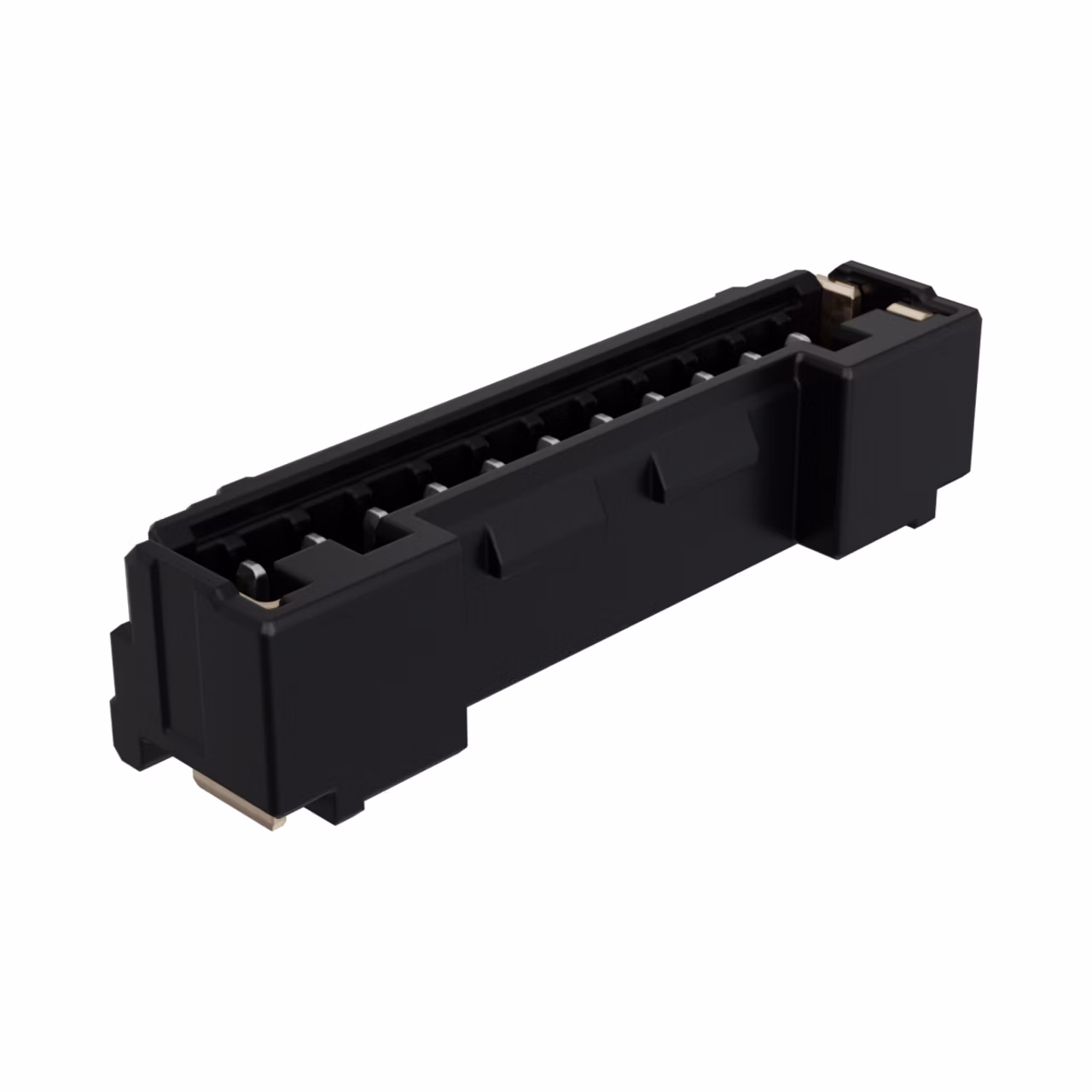 1.50mm Pitch, Micro-Lock Plus PCB Header, Single Row, Right Angle, Surface Mount, Tin-Bismuth Plating, Positive Lock, 11 Circuits, Black for sale