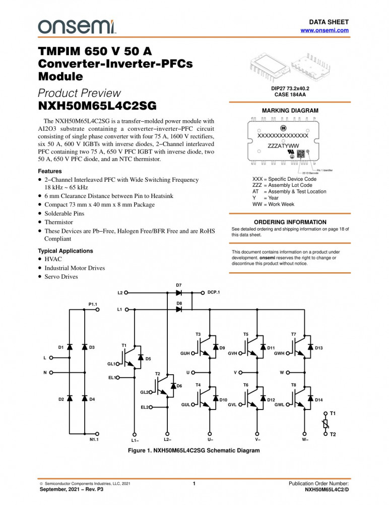 NXH50M65L4C2SG document page 1