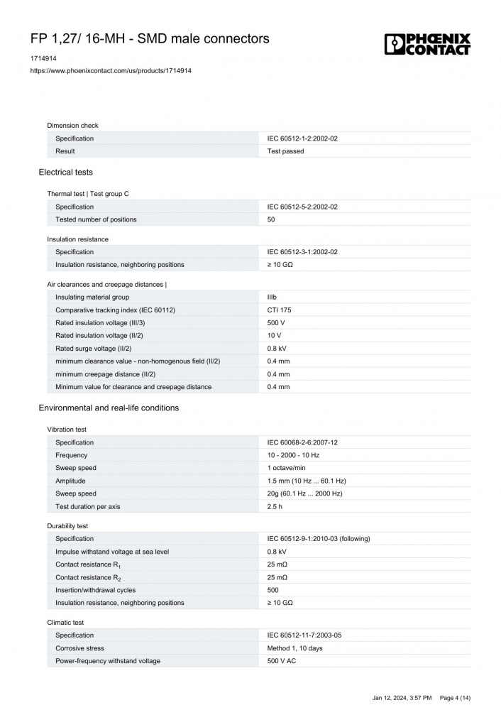Phoenix Contact 1714914 technical document page 4