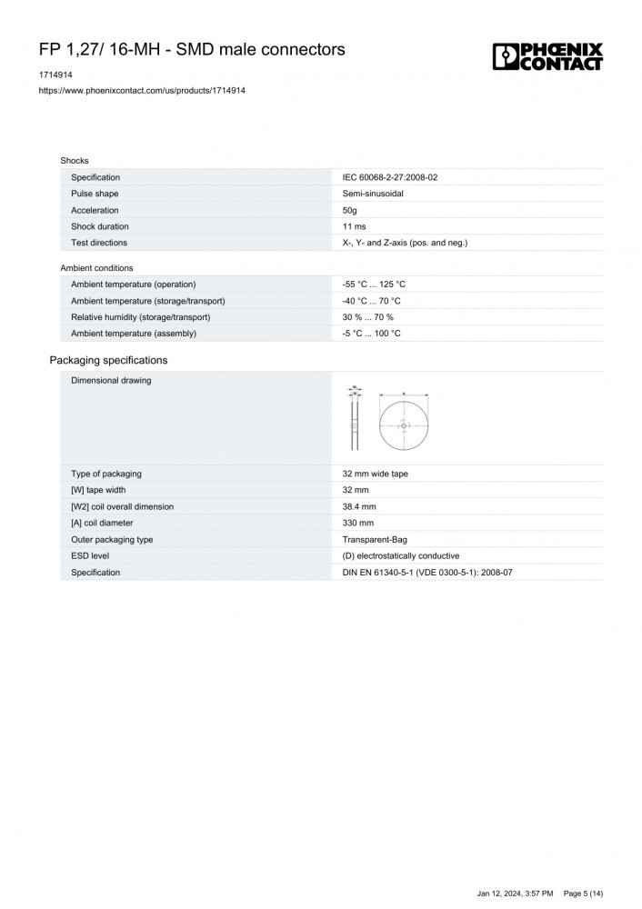 Phoenix Contact 1714914 technical document page 5