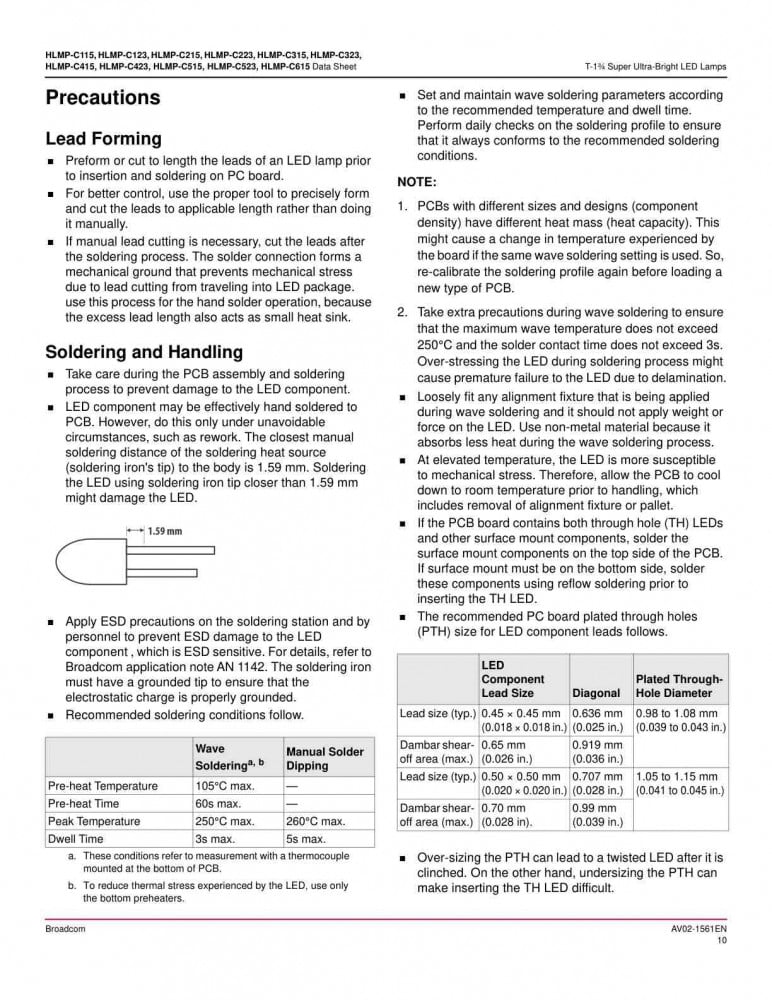 HLMP-C523 datasheet page 10