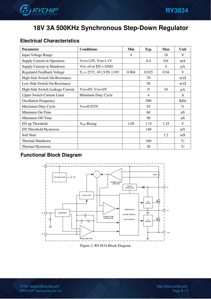 RY3834 datasheet page 3