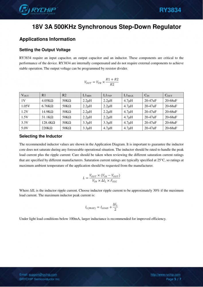 RY3834 datasheet page 5