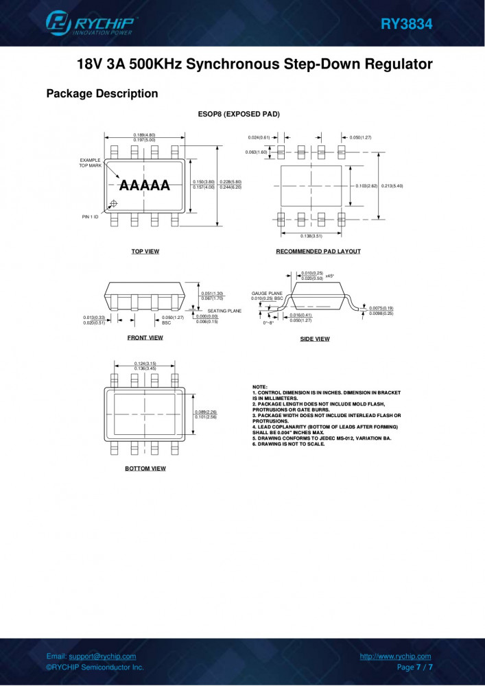 RY3834 datasheet page 7