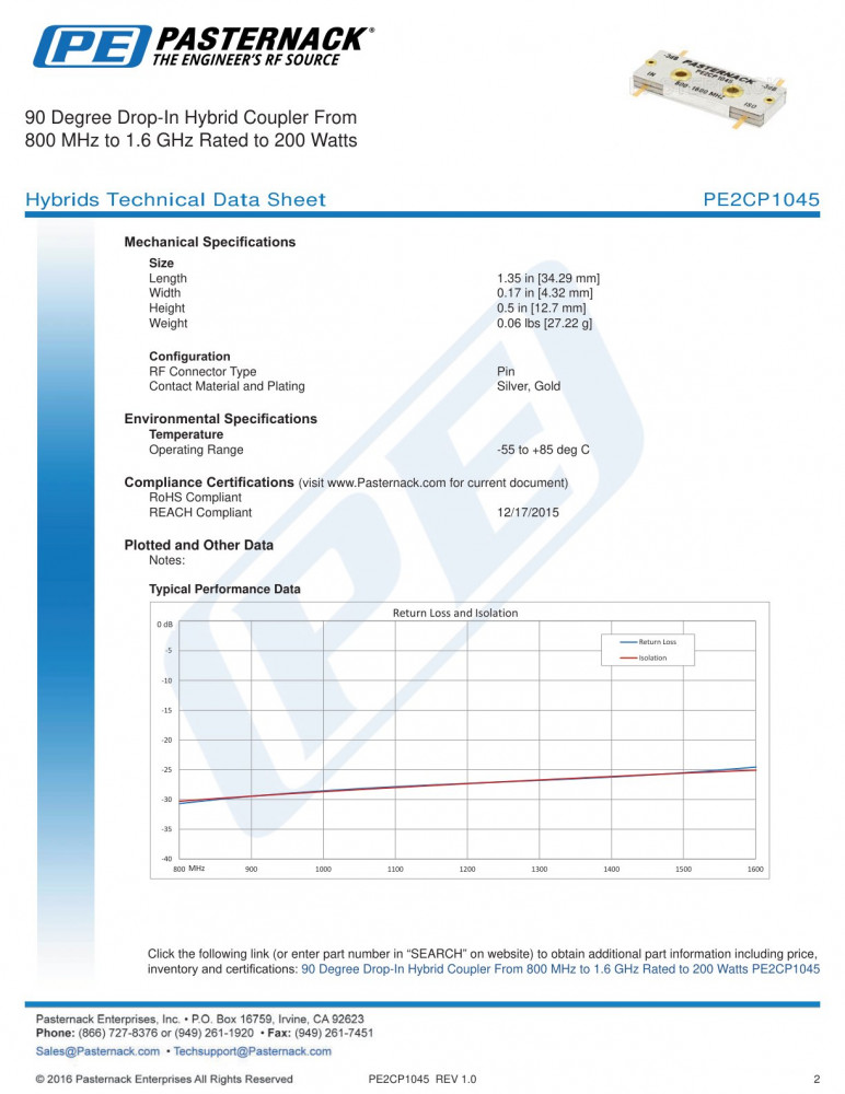 PE2CP1045 datasheet page 2