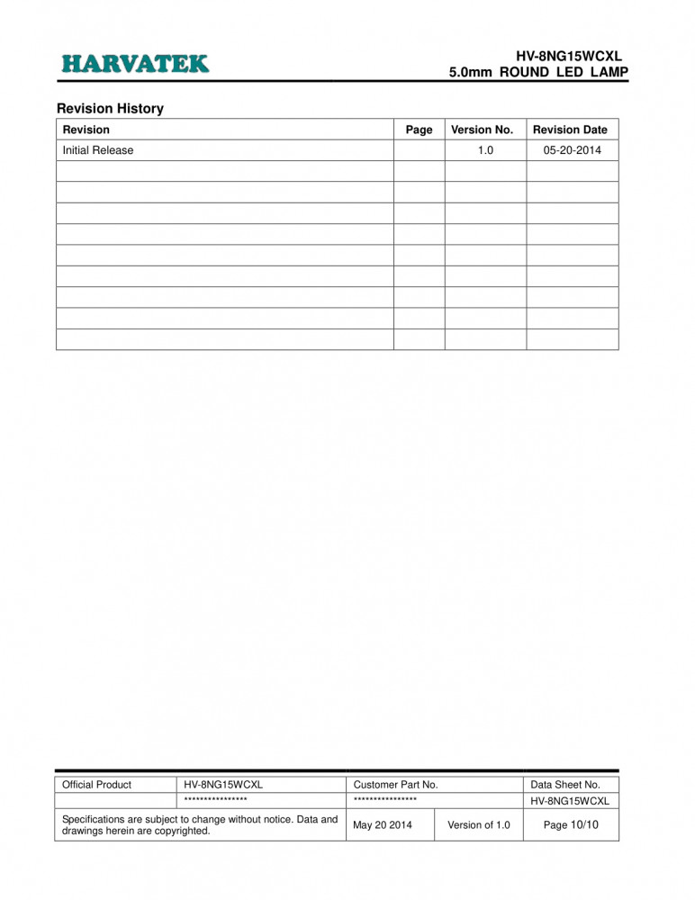 HV-8NG15WCXL datasheet page 10