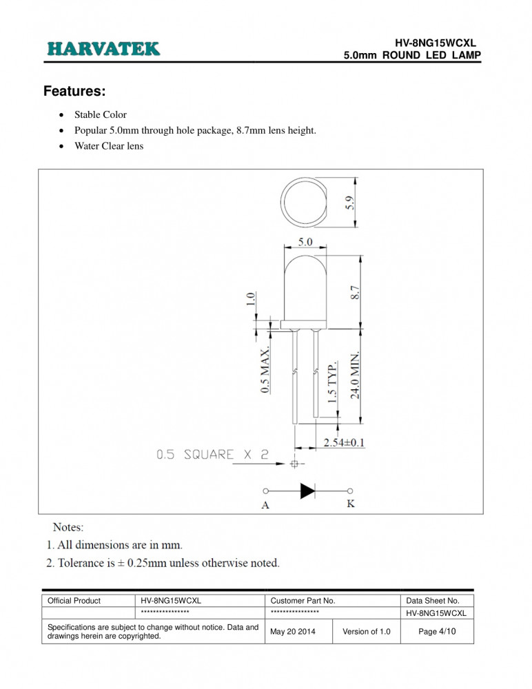 HV-8NG15WCXL datasheet page 4
