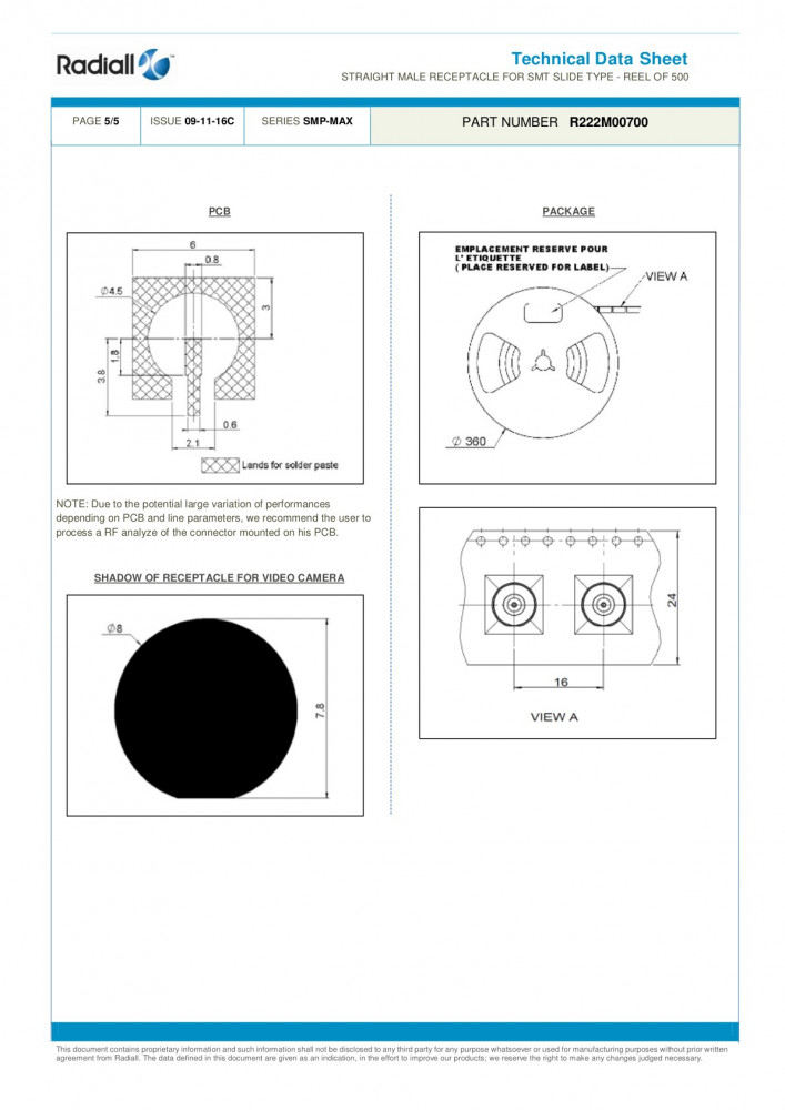 Radiall R222M00700 datasheet page 5