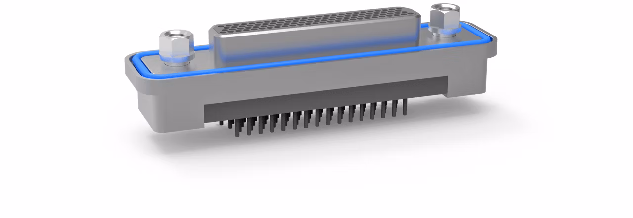 AirBorn M Series, Micro-D Board Mount Plug, 0.050