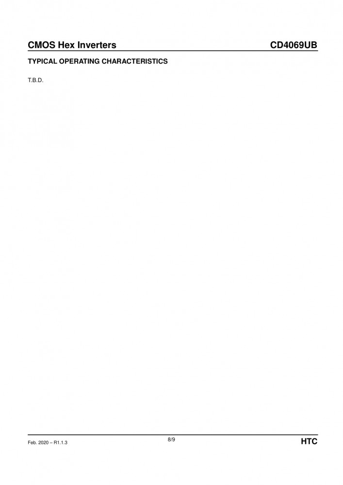 CD4069UBN datasheet page 8