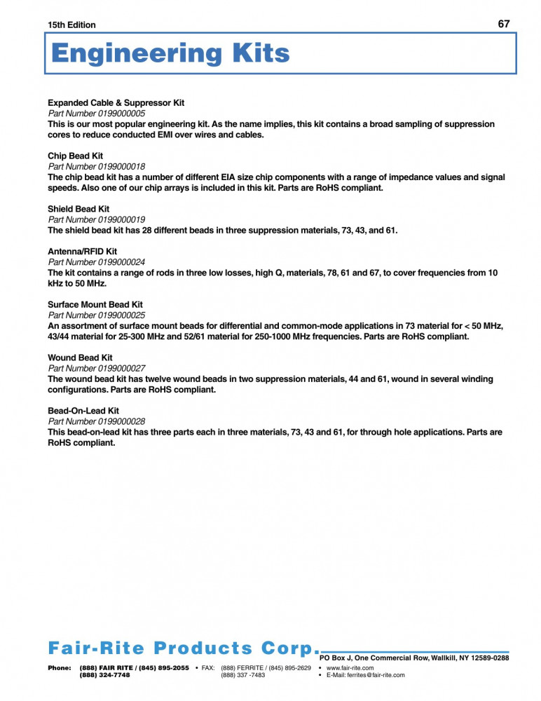 Fair-Rite catalog page 2